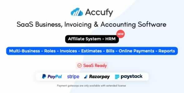 Accufy GPL v2.6 – SaaS Business, Invoicing & Accounting Software - Vprozone