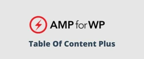 Table Of Content Plus For AMP GPL v1.6.9 - Vprozone